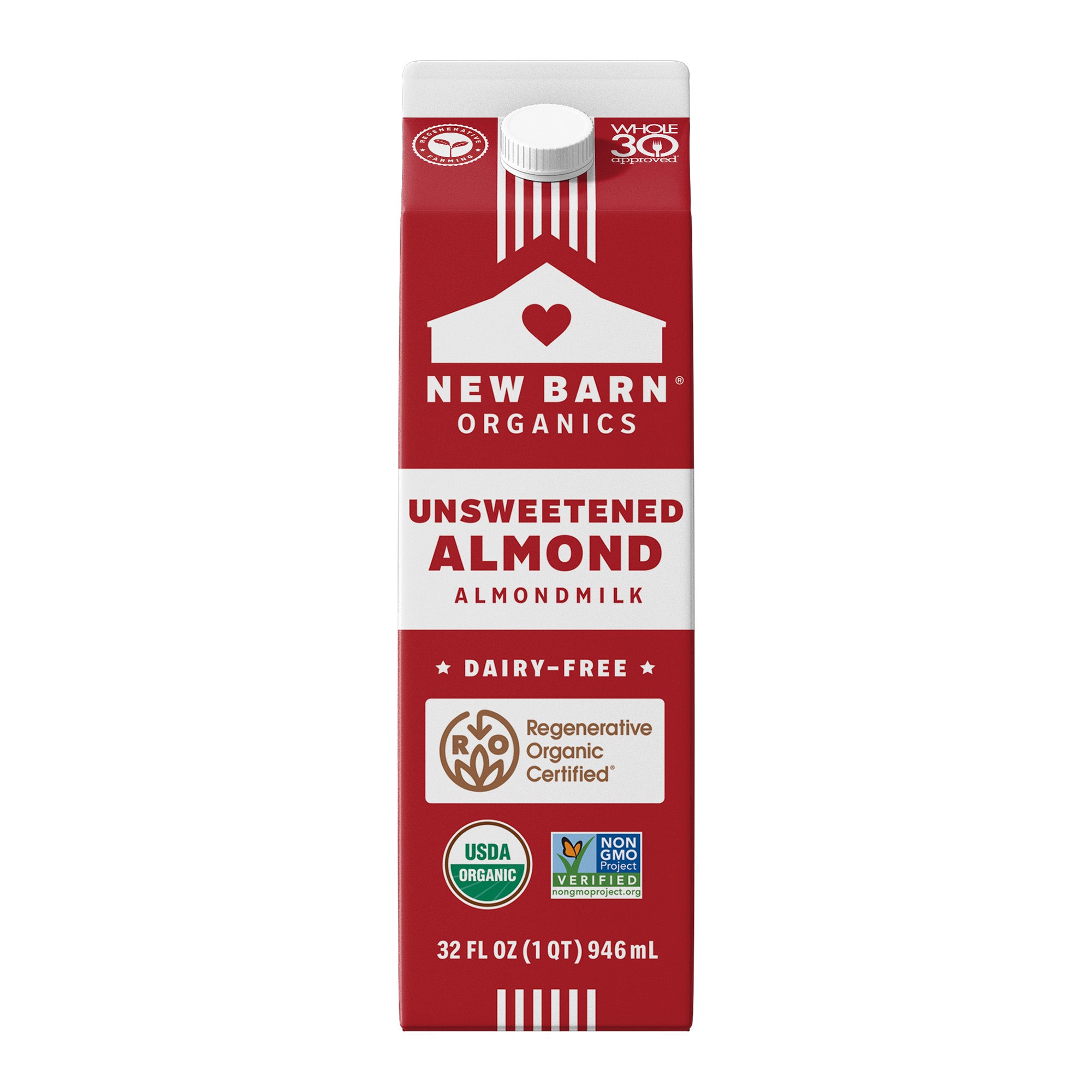 Unsweetened Almondmilk – 6 pack – New Barn Organics